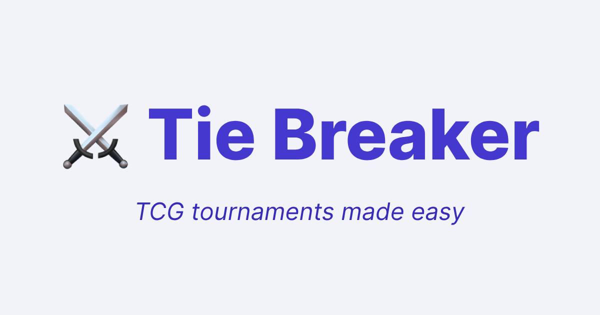 Home - Tie breaker